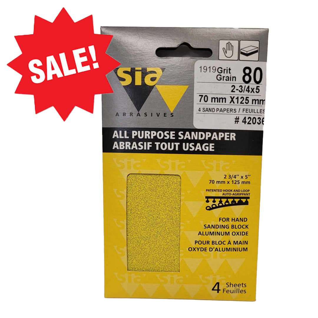 SIA Abrasives All Purpose Sandpaper (4 pack) – My Paint & Decor