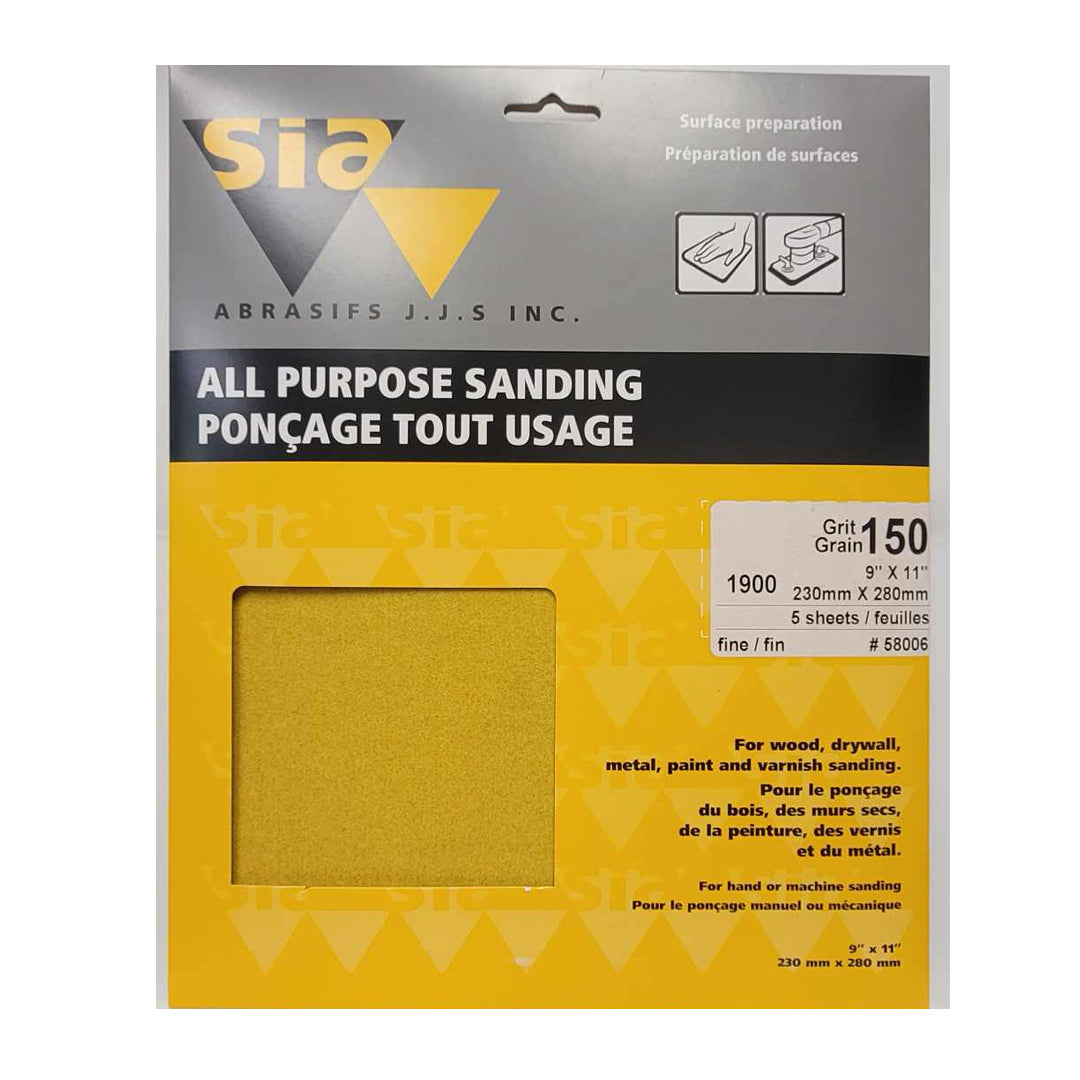 Sia Abrasifs 1900 All Purpose Sanding (5 sheets) – My Paint & Decor