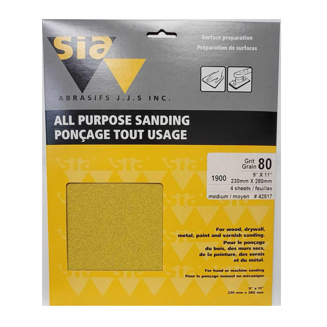 Sia Abrasifs 1900 All Purpose Sanding (5 sheets) – My Paint & Decor